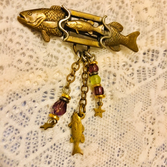 Jewelry | Unique Artisan Fish Brooch | Poshmark